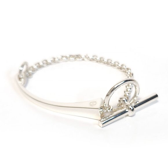 Hermes | Jewelry | Hermes Hermes Bracelet Crudo Forge Silver Ag925 ...